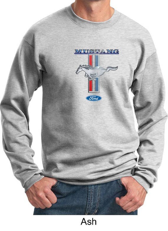 Men's Ford Mustang Sweatshirt Mustang Stripe Sweat Shirt