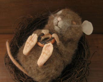 Needle felted mouse | Etsy
