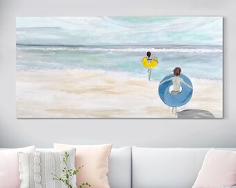 Abstract beach art | Etsy