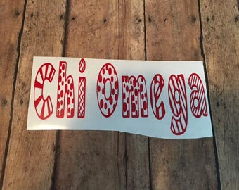 Chi omega stickers | Etsy