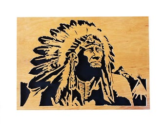 Scroll saw portrait | Etsy