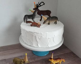 Animal cake topper | Etsy