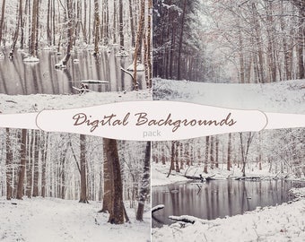 Winter backdrop | Etsy