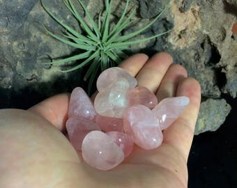 Rose quartz stone | Etsy
