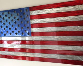Metal american flag | Etsy