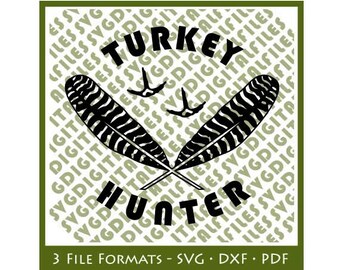 Turkey hunting svg | Etsy