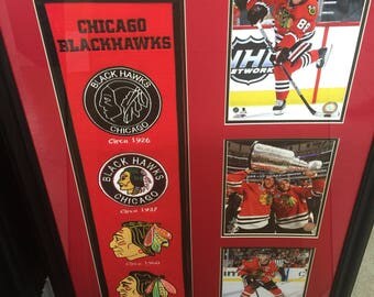 Blackhawks frame | Etsy
