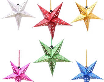Paper star garland | Etsy