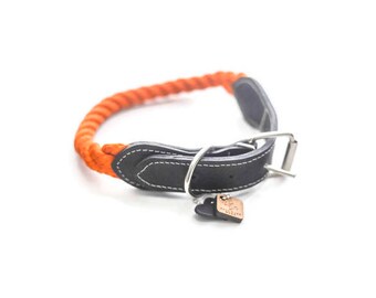 Rope dog collar | Etsy