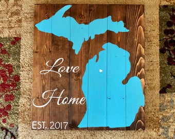 Michigan decor | Etsy
