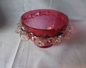 Cranberry glass | Etsy