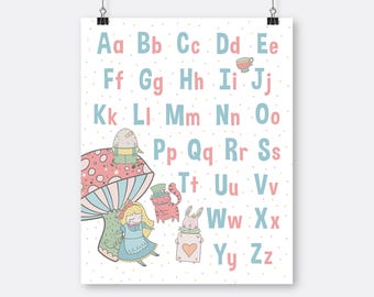 Wonderland alphabet | Etsy