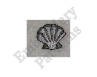 Scallop Shell Embroidery Applique Design