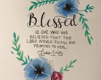 Luke 1 45 | Etsy
