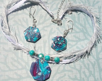 Polymer clay jewelry | Etsy