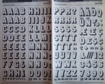 Rub on letters | Etsy