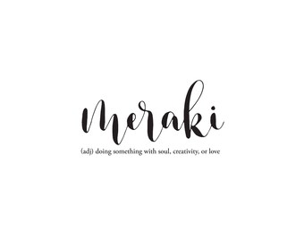 Meraki | Etsy
