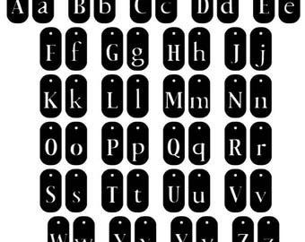 Dangles Alphabet Upper & Lower Case Personal and Limited