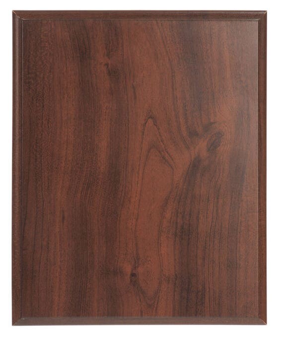 Blank 4x6 Award Plaque Board cherry finish Trophy Base