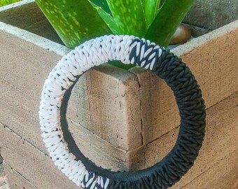 Polymer clay bangle | Etsy