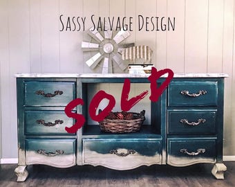 Distressed buffet | Etsy