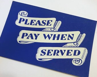 Vintage diner sign | Etsy