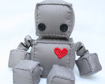 Robot plush | Etsy