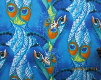 Peacock fabric | Etsy