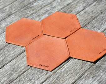 Hexagon coasters | Etsy