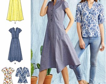 Long dress pattern | Etsy