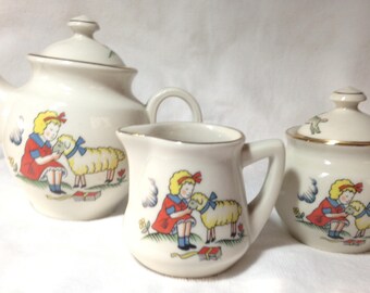 Childs tea set | Etsy