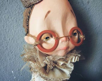 SIngle Postcard of OOAK 4 Legged Stilt Costume Stilt Spirit