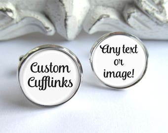 Custom cufflinks | Etsy