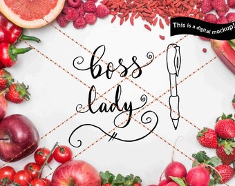 Boss lady svg | Etsy