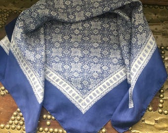 Vintage silk scarf | Etsy