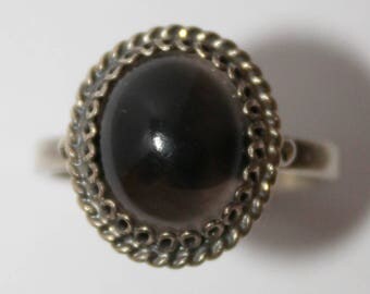 Obsidian rings | Etsy