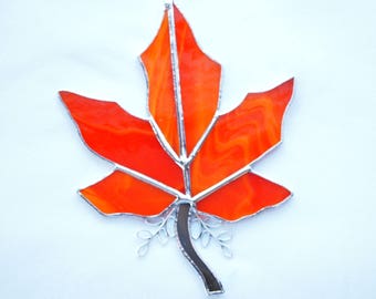 Stained glass leaves | Etsy