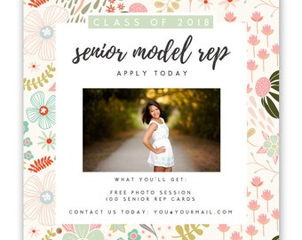 Senior Model Call Template Senior Photography Template