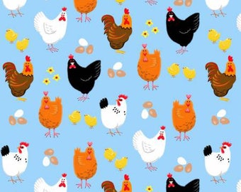 Chicken fabric | Etsy