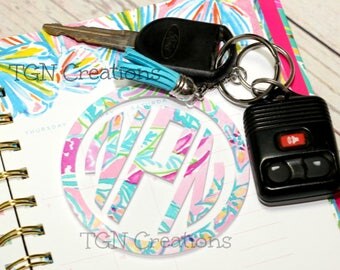 Preppy keychain | Etsy