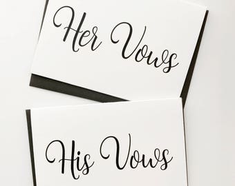 Her vows | Etsy