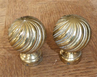 Curtain rod finials | Etsy