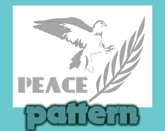 Lauren A Primitive Folk Art Dove Pattern