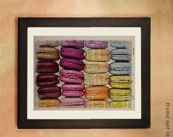Macaron print | Etsy