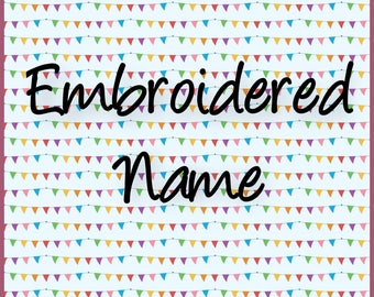 Embroidered names | Etsy