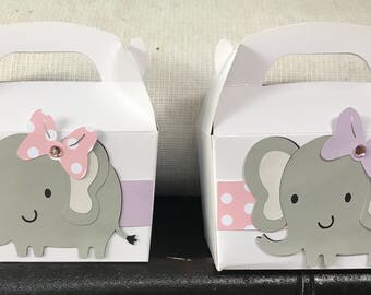 Elephant favor box | Etsy