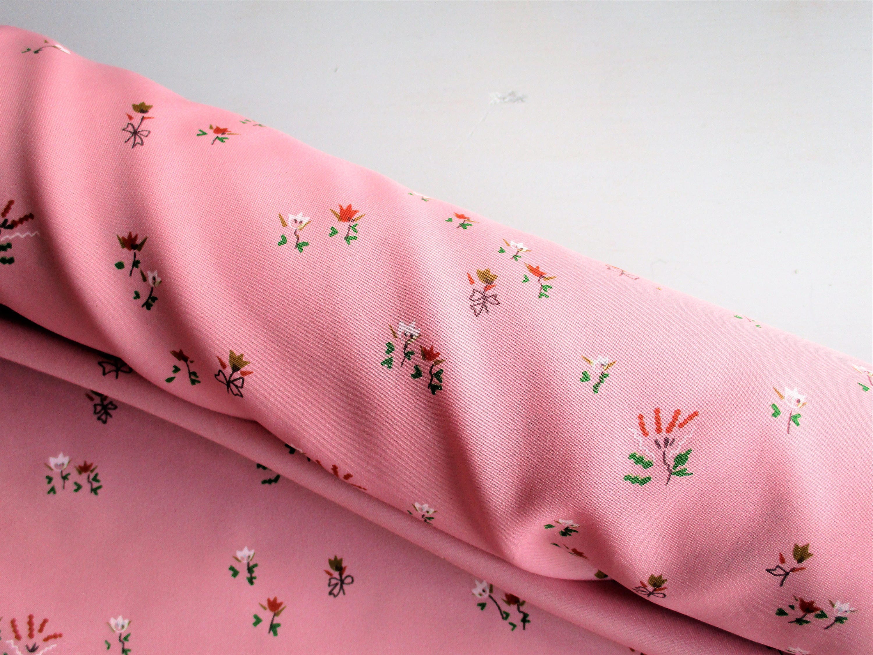 Japanese Butter Crepe Fabric, 3 Metres, Floral Fabric, Polyester Crepe ...