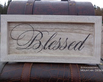 Blessed sign | Etsy