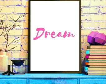 Dream print | Etsy