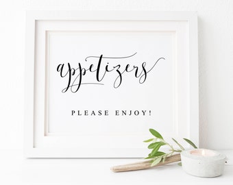 Appetizer sign | Etsy